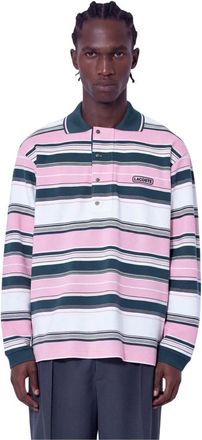 Lacoste Runway Locker geschnittener Polo-Shirt aus Piqu&eacute; mit Streifen - - Tops - Herren - Mehrfarbig - S