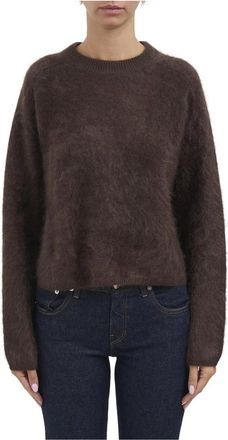 Soft Goat Pull en cachemire bross&eacute; - Femme - Pulls - Brun - Taille: 36 FR