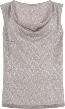 D.exterior Femme, Tops, Gris, Taille: 40 FR top e canotte poliestere