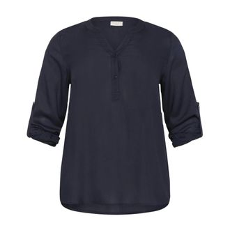 Kaffe Curve Blouses - Femme - Blouses et Chemises - Bleu - Taille: 56 FR