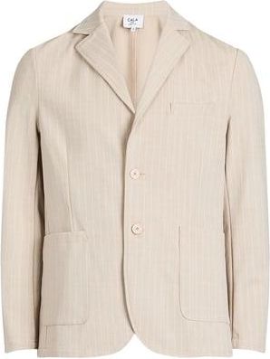 Cala Blazer droit Niko Cervo en coton m&eacute;lang&eacute;