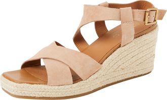 Geox D PANAREA D Wedge Sandal, DK Skin, 38 EU