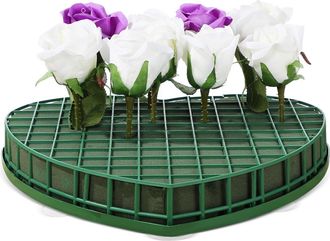 PartyKindom Hochzeitsauto Steckschaum Herz Gro&szlig; Gr&uuml;ner Floristenschlamm f&uuml;r Kreative DIY Blumenarrangements Einfache Installation f&uuml;r Hochzeitsdekoration Und Feie