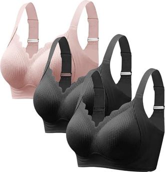 Generic Nouveau soutien-gorge sans armatures grande taille pour femme, fin, respirant, souligne les gros seins et met en valeur de belles courbes parfaites. B