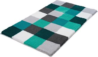 Kleine Wolke Badteppich Caro, 100% Polyacryl, 70 x 120 cm, Petrol