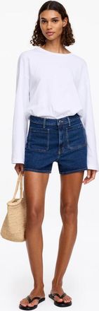 Arket LUPINE Shorts Mit Aufgesetzten Taschen -Blau