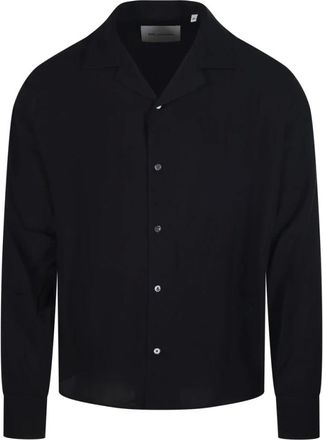 Ami Homme, Chemises, Noir, Taille: XL Hsh829.Vi0036 Chemise Boxy Manches Longues