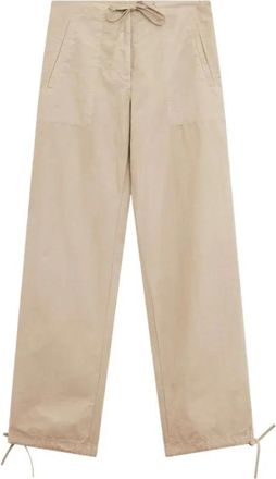 Aspesi Femme, Pantalons, Beige, Taille: 34 FR Pantalon en popeline de coton teinte en pi&egrave;ce