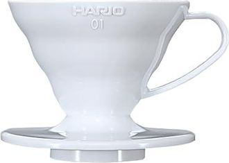 Hario VDR-01-W V60 01 Transparenter Kaffee-Tropfer Wei&szlig; Kaffee-Tropfer f&uuml;r 1-2 Tassen