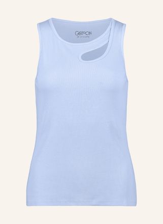 Cartoon Cartoon Top Mit Cut-Out blau