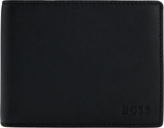 HUGO BOSS Homme, Accessoires, Noir, Taille: ONE Size Micrograin Trifold Wallet