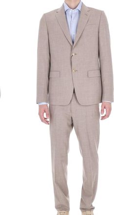Ermenegildo Zegna Homme, Costumes, Beige, Taille: 2XL Costume crois&eacute;