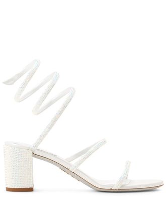 Rene Caovilla Sandalen 60mm - Wei&szlig;