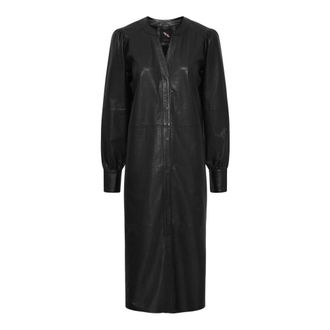 BTF-CPH Lederjacke - - Dresses - Damen - Schwarzk - XS