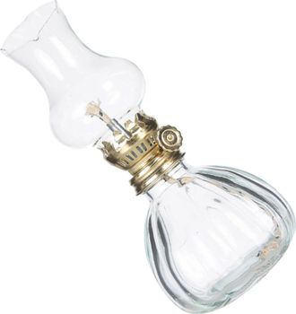 Artibetter Retro Petroleumlampe aus Glas Transparente Vintage &Ouml;llampe mit Docht Dekorative Petroleumleuchte f&uuml;r Zuhause und Notbeleuchtung