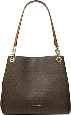 Michael Kors Femme, Sacs, Brun, Taille: ONE Size Kensington Large Signature Logo Tote