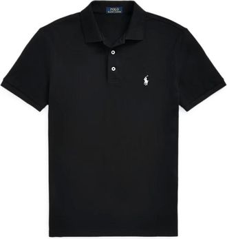 Polo Ralph Lauren Homme, Tops, Noir, Taille: XL Polo Classique Noir avec Logo