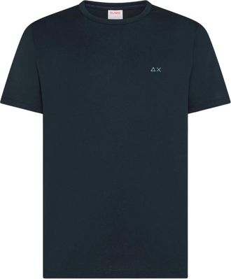 Sun 68 T-Shirt Jersey Mercerized S/S - - Tops - Herren - Blau - XL