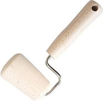 Fackelmann Fackelmann Nudelholz/Teigroller, Holz, 17 x 6,5 x 4 cm, Braun