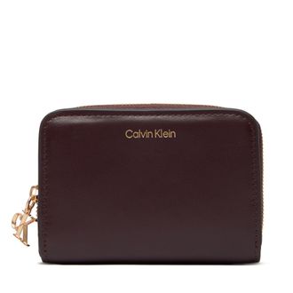 Calvin Klein Geldb&ouml;rse Calvin Klein Ck Medium Flap Zip Around LV04F1075G Braun