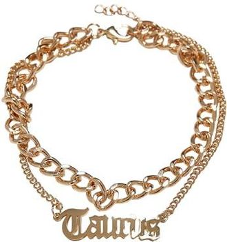 Urban Classics Zodiac Gold Anklet Bracelet de Cheville Unisexe Couleur Taurus Taille L/XL