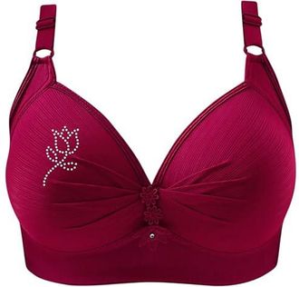 Generic Mince sans lacets confortable respirant sous-v&ecirc;tements grande taille boucle femme soutien-gorge col en V gilet Bralette soutien-gorge de sport soutien