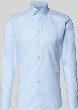 Olymp No. 6 Super Slim Fit Business-Hemd mit Kentkragen und Strukturmuster