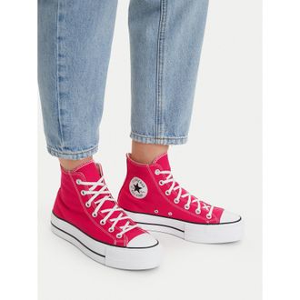 Converse Sneakers aus Stoff Converse Chuck Taylor All Star Lift Platform Hi A08288C Rosa