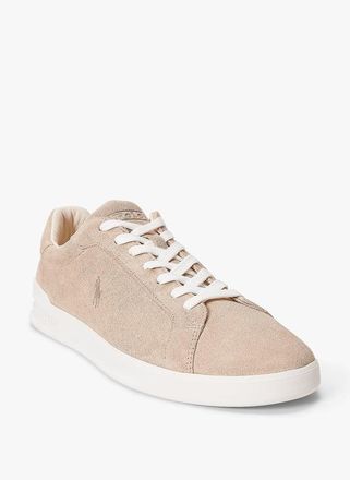 Polo Ralph Lauren Baskets aspect daim en cuir m&eacute;lang&eacute;