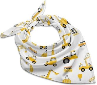 Generic Écharpe carrée en soie légère avec motif dessin animé pour cheveux, foulard respirant, cadeau pour femme et homme, multicolore, 60x60cm