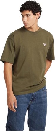 Guess Homme, Tops, Vert, Taille: XL TShirt MC coton