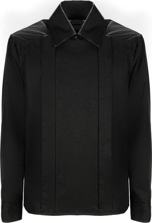 Jil Sander Homme, Chemises, Noir, Taille: XL Cotton Shirt Jacket