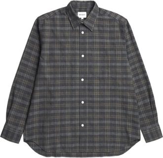 Norse Projects chemise à carreaux - Gris