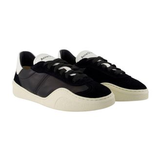 Acne Studios Mens Bars Drago M Sneakers - Acne Studios Leather Multicolor Black Lambskin Shoes