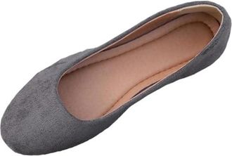 Generic Chaussures de ballet d&eacute;contract&eacute;es et confortables &agrave; bout rond pour femme - L&eacute;g&egrave;res, respirantes et confortables - Chaussures plates classiques &agrave; enfi