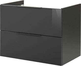 Fackelmann Waschtischunterschrank luna / hochwertiger Badschrank mit Soft-Close-System / Ma&szlig;e (b x h x t): ca. 80 x 60,5 x 49 cm / Waschbeckenunterschrank mit 2
