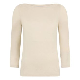 Malo Pullover mit U-Boot-Ausschnitt - - Tops - Damen - Beige - XS