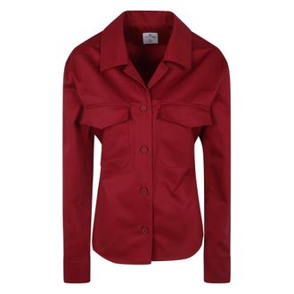 Courrèges Femme, Blouses et Chemises, Rouge, Taille: 40 FR Chemise Utility Polycoton