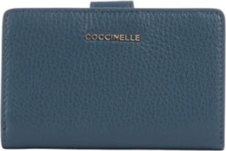 Coccinelle Femme, Accessoires, Bleu, Taille: ONE Size Portafoglio Medio