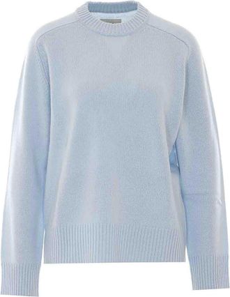 Loulou Studio Rundhalspullover - Blau