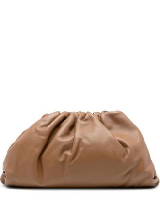Bottega Veneta 2012-2025 Lambskin The Pouch clutch bag - Braun