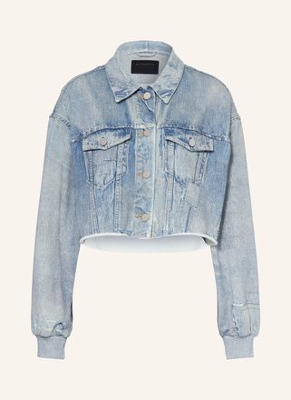 AllSaints Allsaints Sweatjacke Anders In Jeansoptik blau