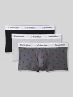 Calvin Klein Underwear Trunks aus Baumwoll-Mix im 3er-Pack Modell LOW RISE TRUNK 3PK