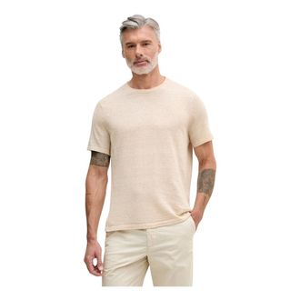 Michael Kors T-shirt en lin et coton - Homme - Tops - Beige - Taille: 2XL