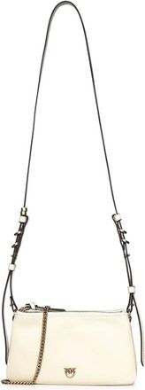Pinko Pinko, Femme, Sacs, Blanc, Taille: ONE Size Mini Double Bag