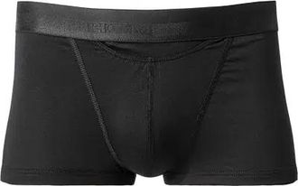 HOM Herren Trunk schwarz Baumwolle unifarben