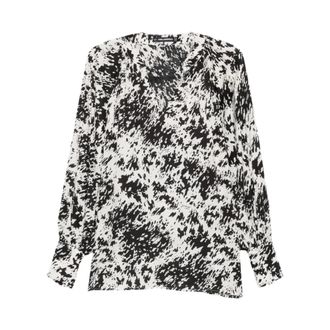 Karl Lagerfeld V-Ausschnitt Bluse - - Blouses & Shirts - Damen - Mehrfarbig - S