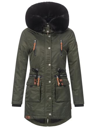 Navahoo Mangala Princess Damen Winterjacke B873 Gr&uuml;n Gr&ouml;&szlig;e L - Gr. 40