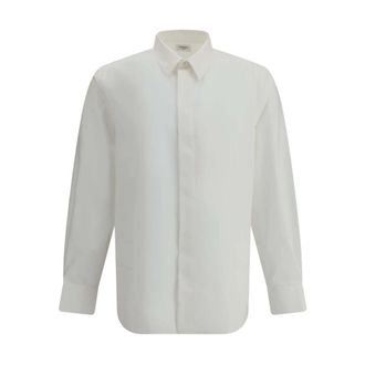Saint Laurent Wei&szlig;e Baumwollbluse - - Shirts - Herren - Wei&szlig; - XL