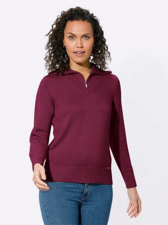 Witt Strickpullover Pullover Langarm Materialmix
